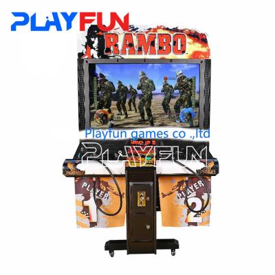China Hot Selling Coin Operated Indoor Arcade Game Machine Shooting Rambo Shooting Video Game Machine for Amusement Park for sale