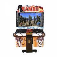 China Hot Selling Coin Operated Indoor Arcade Game Machine Shooting Rambo Shooting Video Game Machine for Amusement Park for sale