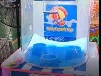 China Playfun 2024 Hot Sale Coin-Operated 100mm Large Capsule Toy Ball Drop Prize Vending Machine for Children for sale