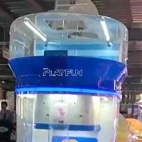 China Playfun 2024 Hot Sale Coin-Operated 100mm Large Capsule Toy Ball Drop Prize Vending Machine for Children for sale