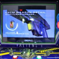 China Playfun Coin Operated Shooting Game Machine 22 Inch LED  Aliens Gun Shooting Arcade Game Machine Kids game for sale