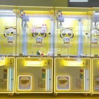 China Playfun Hot Sell Coin Operated Multiple Colour Usa Plush Doll Toy Claw Crane Machine Star Claw Prize Game Machine for sale