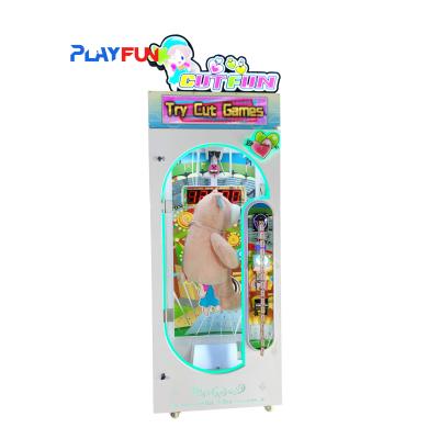 China Hot Cut Fun Prize Machine 10 Seconds Challenge Skill Gift Machine Cut Yr Prize Arcade Machine for sale