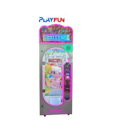 China Time Out 10 Seconds  Challenge Lucky  777 Coin Operated Barber Cut Arcade Game Cutting Gift Toy Scissor Cut Prize Machine for sale