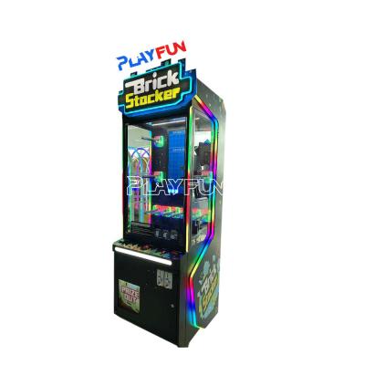 China PlayFun Coin Operated Brick Stacker Game Indoor Coin Operated Plush Machine Dolls Gift Arcade Vending Machine for sale