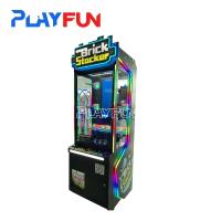 China PlayFun Coin Operated Brick Stacker Game Indoor Coin Operated Plush Machine Dolls Gift Arcade Vending Machine for sale