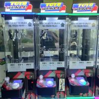 China Playfun Black No Roof Toys World Coin Operated Mini Crane Claw Game Plush Doll Crane Claw Game Machine for Kids for sale