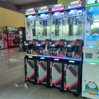 China Playfun Black No Roof Toys World Coin Operated Mini Crane Claw Game Plush Doll Crane Claw Game Machine for Kids for sale
