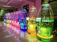 China Playfun Fast -income  Supermarket  Mall Shop Prize  Gift Game 100 MM Size Large Kids Toy Capsule  Ball  Machine for sale