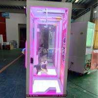 China Wholesale Playfun Pink Cut Machine Coin Operated Scissors Game Gift Machine Prize Arcade Vending Machine for Kids for sale