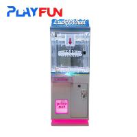 China Wholesale Coin Operated Commercial Single Lucky Wheel Exquisite Gift Mini Clip Claw Clamps Prize Doll Machine Toy for Kids for sale