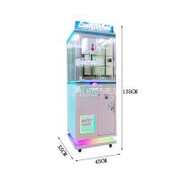 China Wholesale Coin Operated Commercial Single Lucky Wheel Exquisite Gift Mini Clip Claw Clamps Prize Doll Machine Toy for Kids for sale
