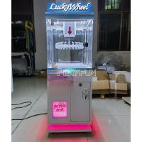 China Wholesale Coin Operated Commercial Single Lucky Wheel Exquisite Gift Mini Clip Claw Clamps Prize Doll Machine Toy for Kids for sale