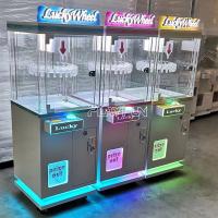 China Wholesale Coin Operated Commercial Single Lucky Wheel Exquisite Gift Mini Clip Claw Clamps Prize Doll Machine Toy for Kids for sale