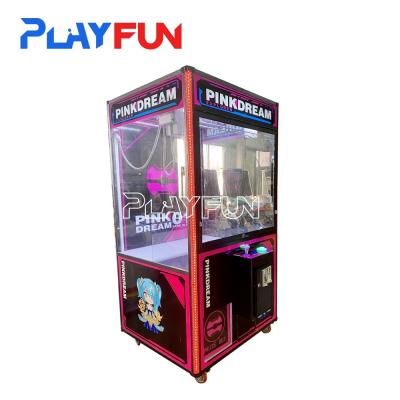 China PlayFun Commercial Coin Arcade Games Big Size 960mm Xxl Claw Prize Doll Vending Machine Pink Dream Crane Claw Game Doll Machine for sale