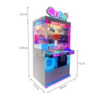 China Playfun Coin Operated 2 Players Probability Controllable Lucky Planet Clip Prize Clamp Snacks Gift Vending Game Claw Machine for sale