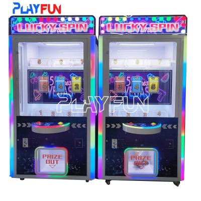 China Playfun Indoor Coin Operated Arcade Game Machine Lucky Spin Amusement Prize Rolling Gift Machine Crane Vending Game Machine for sale