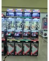 China Playfun Games Coin Operated Arcade Games Crane Vending Prize Gifts Jackpot Box Toys World Mini Claw Machine with Bill Acceptor for sale