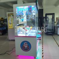 China Playfun High Quality 2 Players Baby Catcher Crane Machine Mini Plush Doll Prize Machine Claw Pink Love Coin Operated Arcade for sale