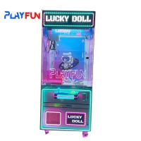 China Playfun Shopping Mall Coin Operated Prize Games Dolls Catcher Crane Claw Game Machine Lucky Doll Claw Machines for sale