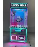 China Playfun Shopping Mall Coin Operated Prize Games Dolls Catcher Crane Claw Game Machine Lucky Doll Claw Machines for sale