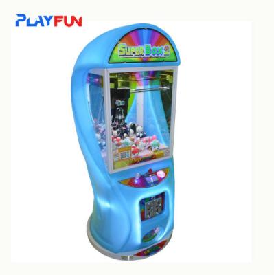 China Playfun Manufacturers Wholesale Super Box 2 Catch Dolls Claw Machine Colorful Plush Toy Claw Crane Machine for sale