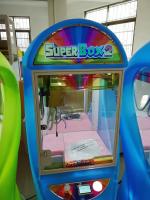 China Playfun Manufacturers Wholesale Super Box 2 Catch Dolls Claw Machine Colorful Plush Toy Claw Crane Machine for sale