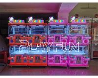 China Customized logo Mini Claw Crane Games Boutique Prize Game Mini Baby Good Show 4 Players Mini Baby Claw Machine for Sale for sale