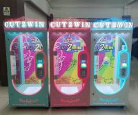 China Playfun Coin Operated Pink Date Machine Cut 2 Win Prize Game Machine Big Stuffed Toys Scissors Game Machine for sale