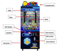 China Playfun Brazil Popular  Lucky Ball  Prize Games Win the Ball Machine Drop in Win Capsule Toy Gift Arcade Games Machine for sale