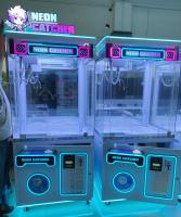 China Playfun Hot Sale Coin-Operated Lucky Star Neon Catcher Metal Cabinet Gift Toys Grabber Crane Claw Arcade Game Machine for sale