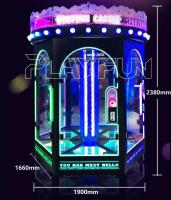 China Coin-operated Intelligent Automatic Cutting Prize Fortune Castle 6 Players Cut & Win Cutter  Scissors Gift Machine for sale