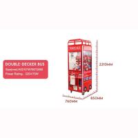 China Top Selling Coin-operated Indoor Kids Toy Plush Wooden Telephone Doll Travel Bus Claw Machine for sale