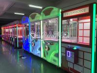 China Playfun Hot-Sale Commercial Amusement Park Token Bill Coin-Operated Child Crazy Toy 2 Crane Claw Vending Gift Game Machine for sale