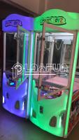 China Playfun Hot-Sale Commercial Amusement Park Token Bill Coin-Operated Child Crazy Toy 2 Crane Claw Vending Gift Game Machine for sale