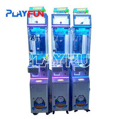 China Coin Operated Arcade Catch Mini Toy Crane Claw Mini Vending Machine Toy Bill Acceptor Mini Claw Game Machine for sale