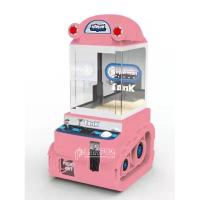China Super Tank LED Lightful 8 Cm 3 Intch Toy Candy Catcher Grabber Mini Gantry Bartop Claw Crane Arcade Game Machine for sale
