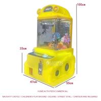 China Super Tank LED Lightful 8 Cm 3 Intch Toy Candy Catcher Grabber Mini Gantry Bartop Claw Crane Arcade Game Machine for sale