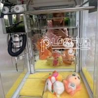 China Super Tank LED Lightful 8 Cm 3 Intch Toy Candy Catcher Grabber Mini Gantry Bartop Claw Crane Arcade Game Machine for sale