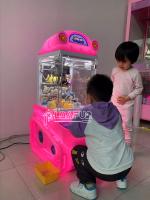 China Super Tank LED Lightful 8 Cm 3 Intch Toy Candy Catcher Grabber Mini Gantry Bartop Claw Crane Arcade Game Machine for sale