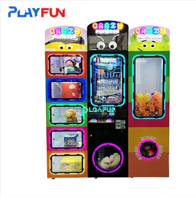 China Latest Hot Selling Malls Kids CRAZY BALL MONSTER Claw Gift Coin Operated Grabber Vending Game Machine for sale
