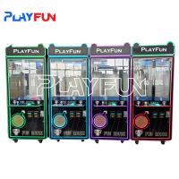China Hot Brazil Black Prize Machines 710 mm Custom Doll Claw Machine 4 Side Transparent Claw Crane Machine for sale