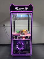 China Hot Brazil Black Prize Machines 710 mm Custom Doll Claw Machine 4 Side Transparent Claw Crane Machine for sale