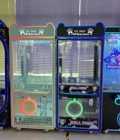 China Hot Brazil Black Prize Machines 710 mm Custom Doll Claw Machine 4 Side Transparent Claw Crane Machine for sale