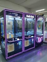 China Hot Brazil Black Prize Machines 710 mm Custom Doll Claw Machine 4 Side Transparent Claw Crane Machine for sale