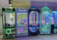 China Hot Brazil Black Prize Machines 710 mm Custom Doll Claw Machine 4 Side Transparent Claw Crane Machine for sale