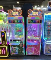 China Mini Bear with LED display Claw Machine Small Children Toy Crane Claw Machine Bill Banknote Coin Operated Prize Machine for sale