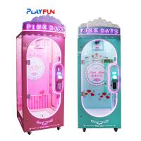 China Playfun Indoor Pink Date Doll Cutting Prize Big Toys Gift Scissors Skill Cut 2 Win Arcade Coin Operated Game Machine for Sale for sale
