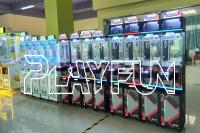 China Playfun Coin Operated Toys Candy World Mini Claw Game Machine with Cash Bill Acceptor accept Customize for sale