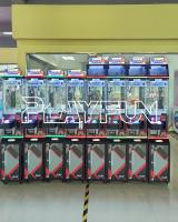China Playfun Coin Operated Toys Candy World Mini Claw Game Machine with Cash Bill Acceptor accept Customize for sale